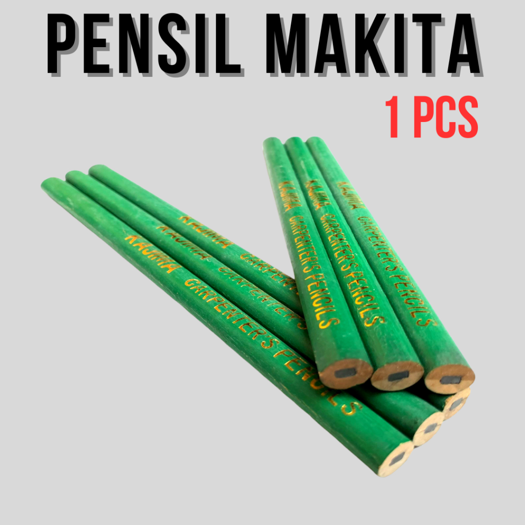 Jual Pensil Tukang Kayu Makita|Pensil Besar Tukang Bangunan Proyek ...