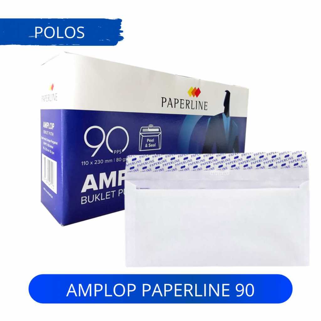 Jual Paperline Amplop 90 PPS Polos 110 x 230 mm 80 GSM White Develope ...
