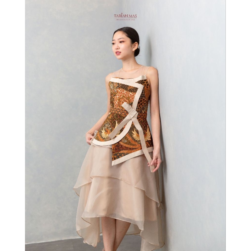 Jual URARA DRESS Batik Modern By Tarian Mas | Shopee Indonesia