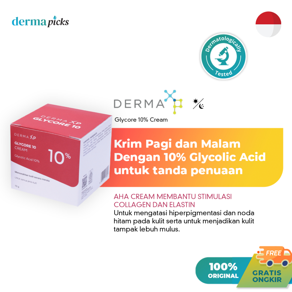 Jual DERMA XP GLYCORE 10 | KRIM PAGI & MALAM | Shopee Indonesia