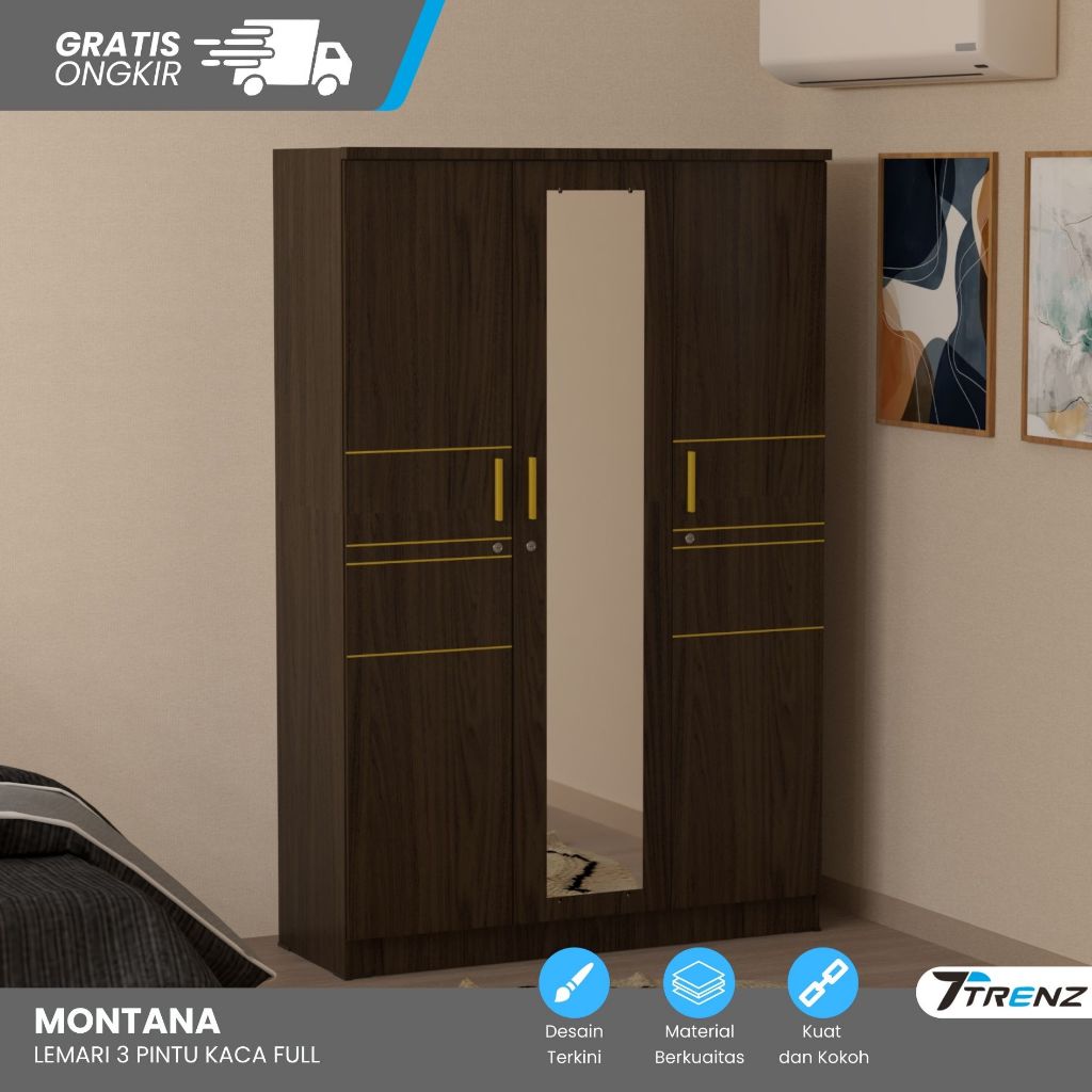 Jual Trenz Furniture - Lemari Baju Premium Termurah 3 Pintu dan Kaca ...