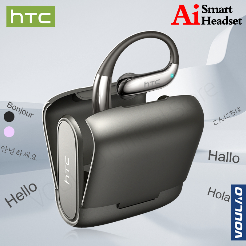 Jual HTC NE23 Headset terjemahan AI Wireless Bluetooth Headset V6.0 OWS TWS Open Ear earphone ...