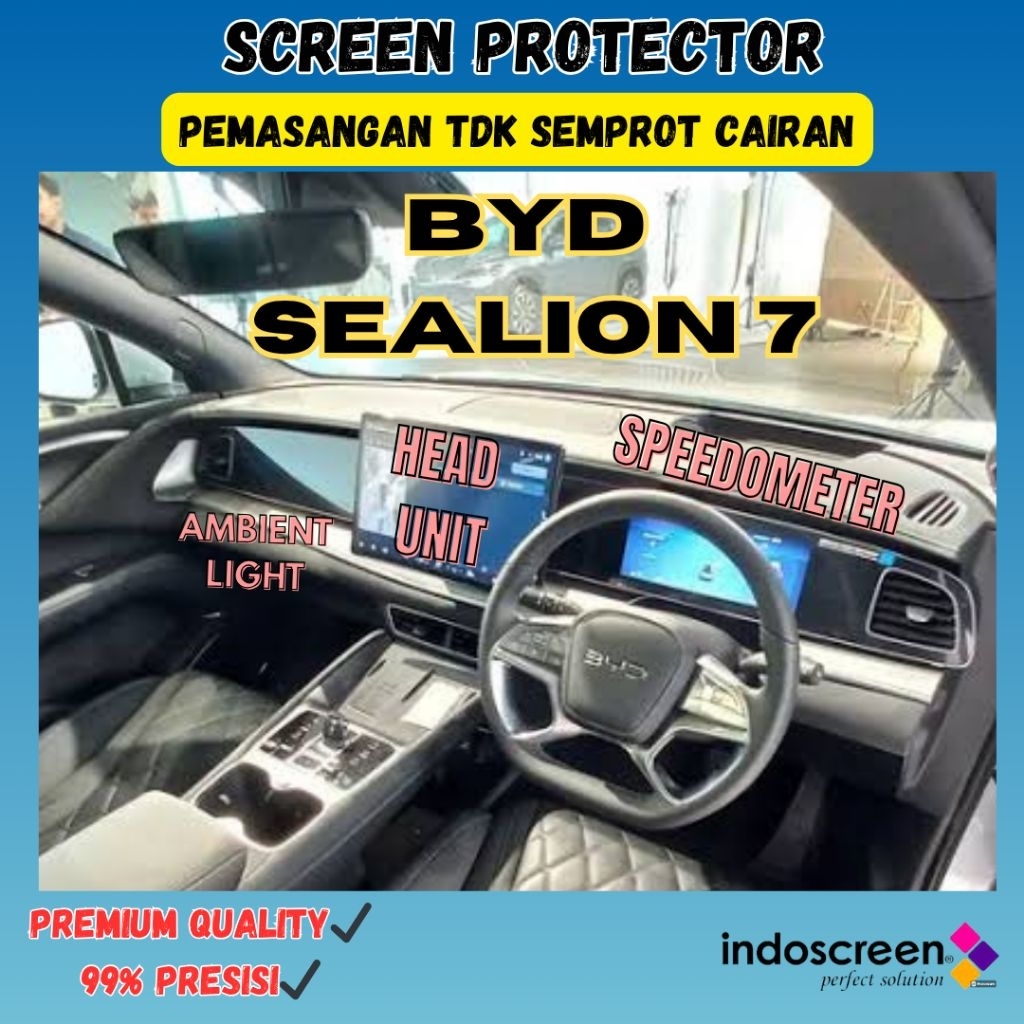Jual BYD SEALION 7 - Premium Anti Gores Layar Head Unit , Speedometer ...