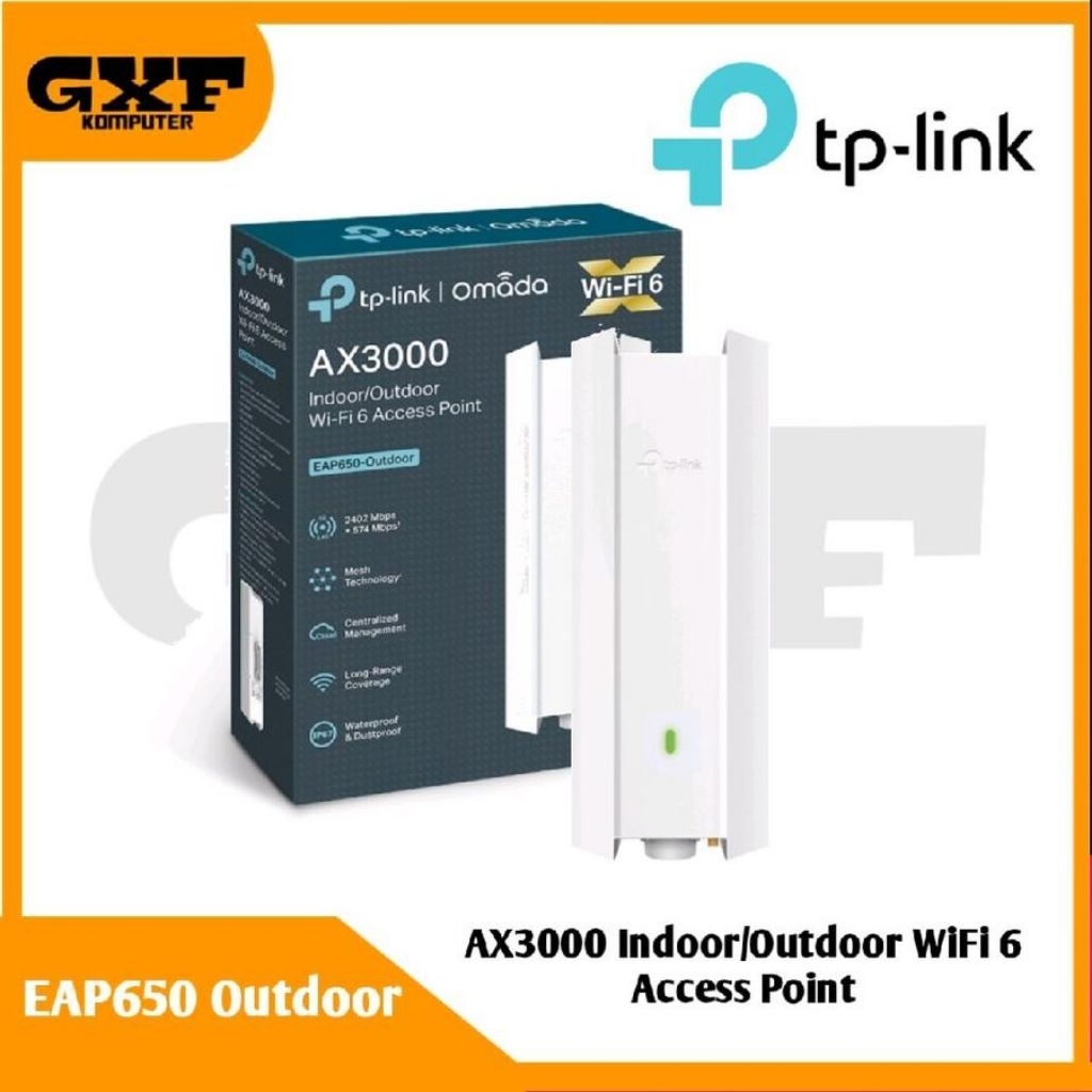 Jual TP-LINK EAP650-Outdoor AX3000 Indoor / Outdoor WiFi 6 Access Point ...