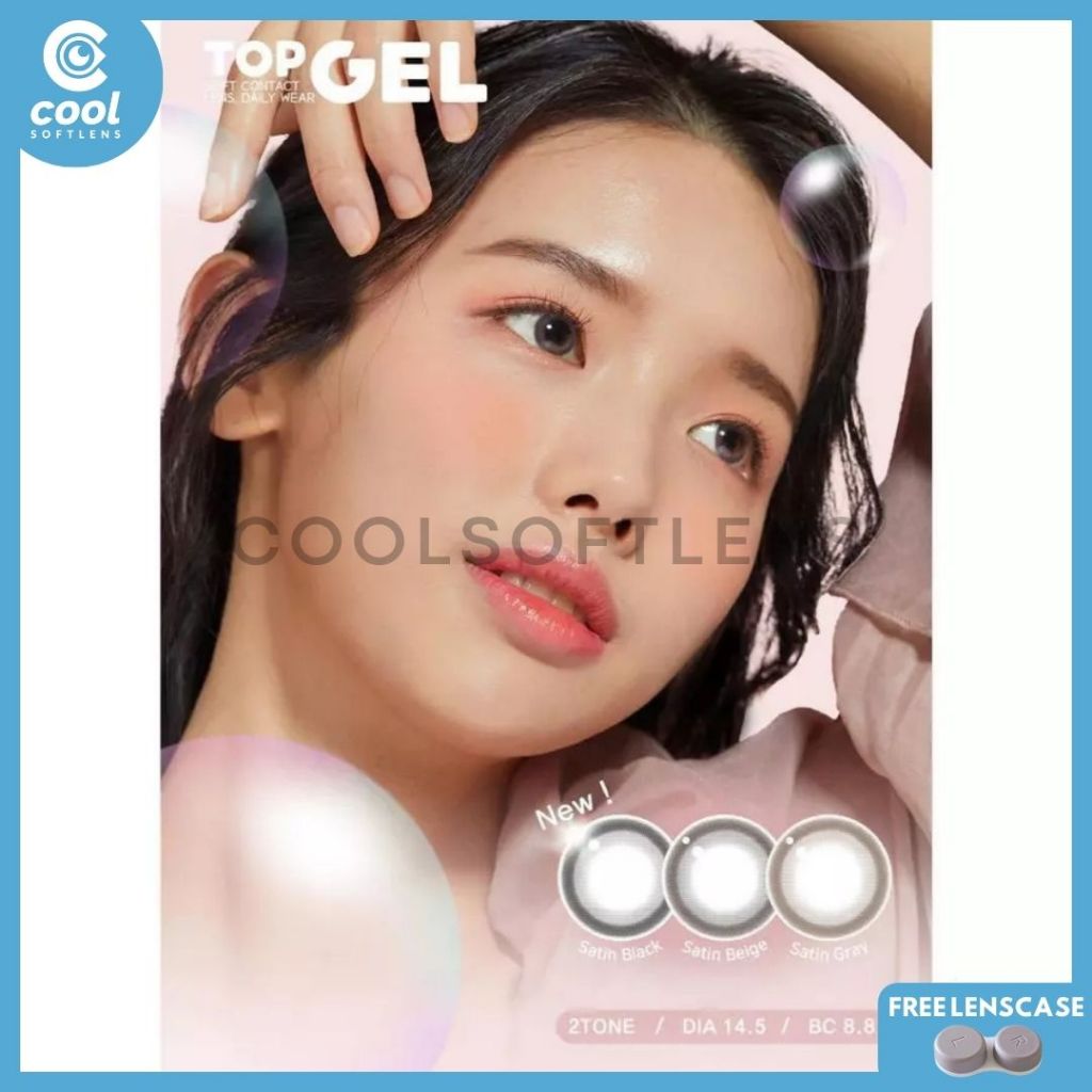 Jual Softlens TOPGEL SATIN 14,5 MM Normal & Minus (-0,50 S/D -10,00) By ...