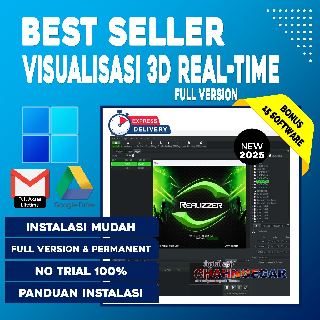 Jual Realizzer 3D v1.9.0.1 Full Software visualisasi 3D real-time ...