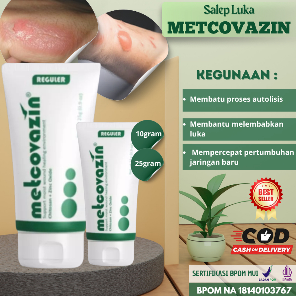Jual SALEP LUKA HIJAU Metcovazin Reguler 10gr / 25gr Salep semua Luka ...