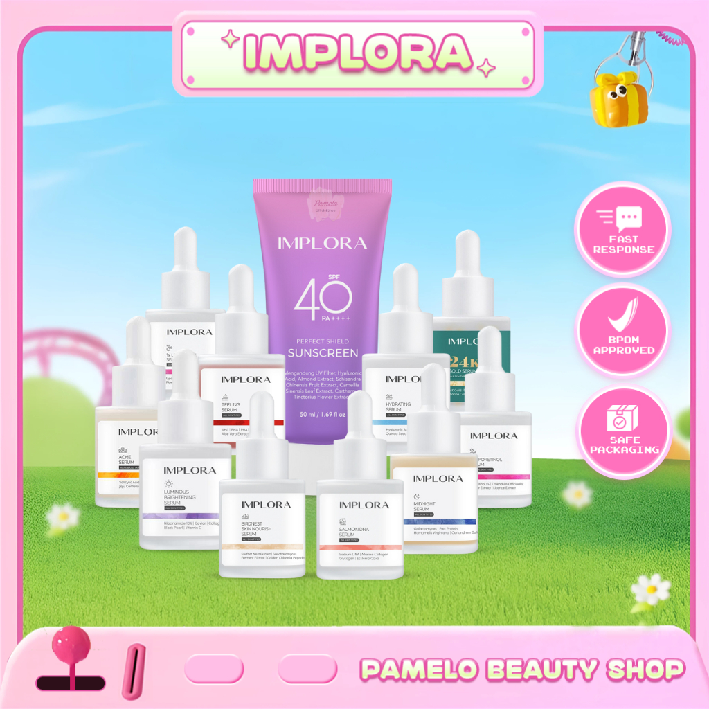 Jual ️ Pamelo ️ Implora Serum Series IMPLORA PERFECT SHIELD SUNSCREEN ...