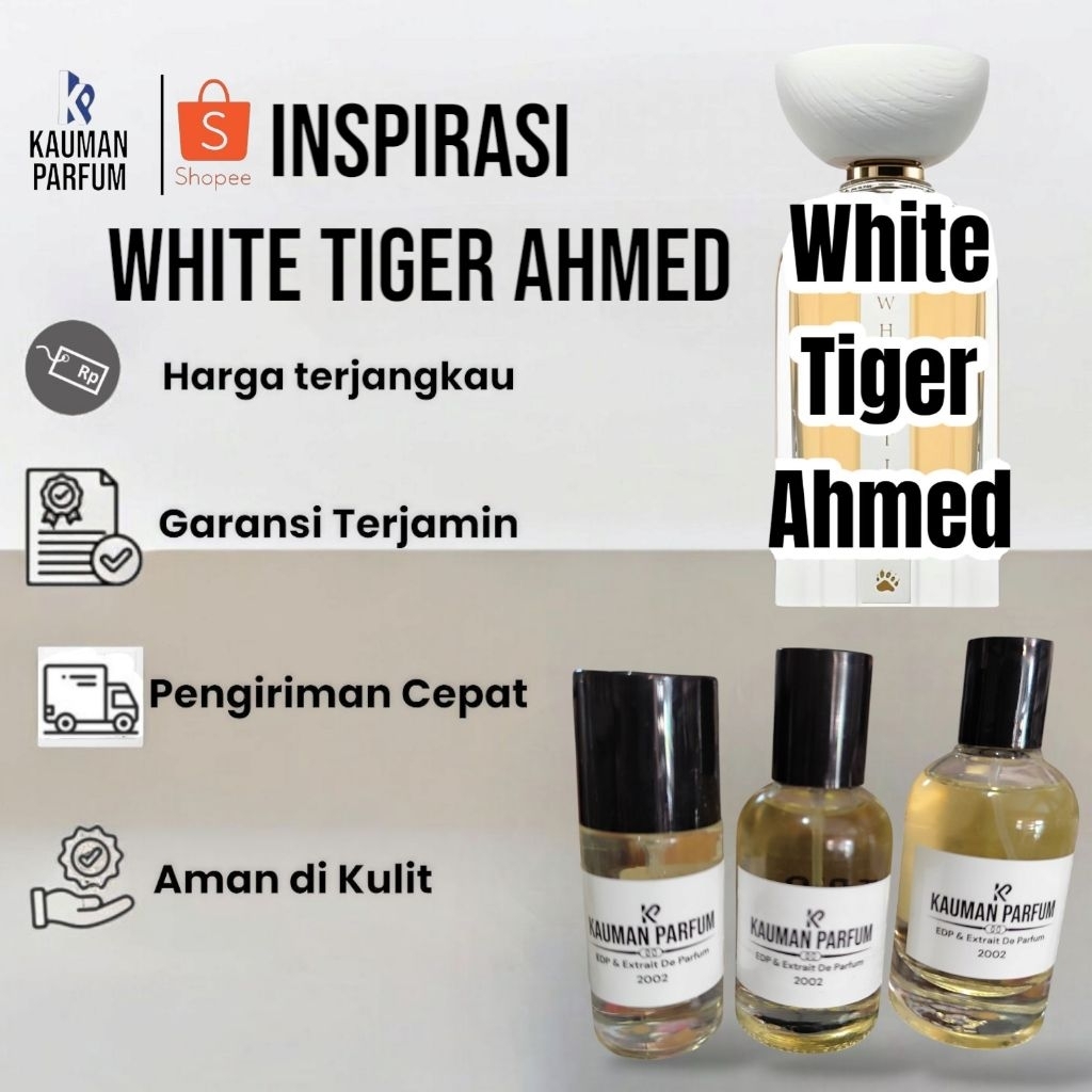 Jual Kauman Parfum Refill Inspired White Tiger Ahmed Al Maghribi Aroma ...