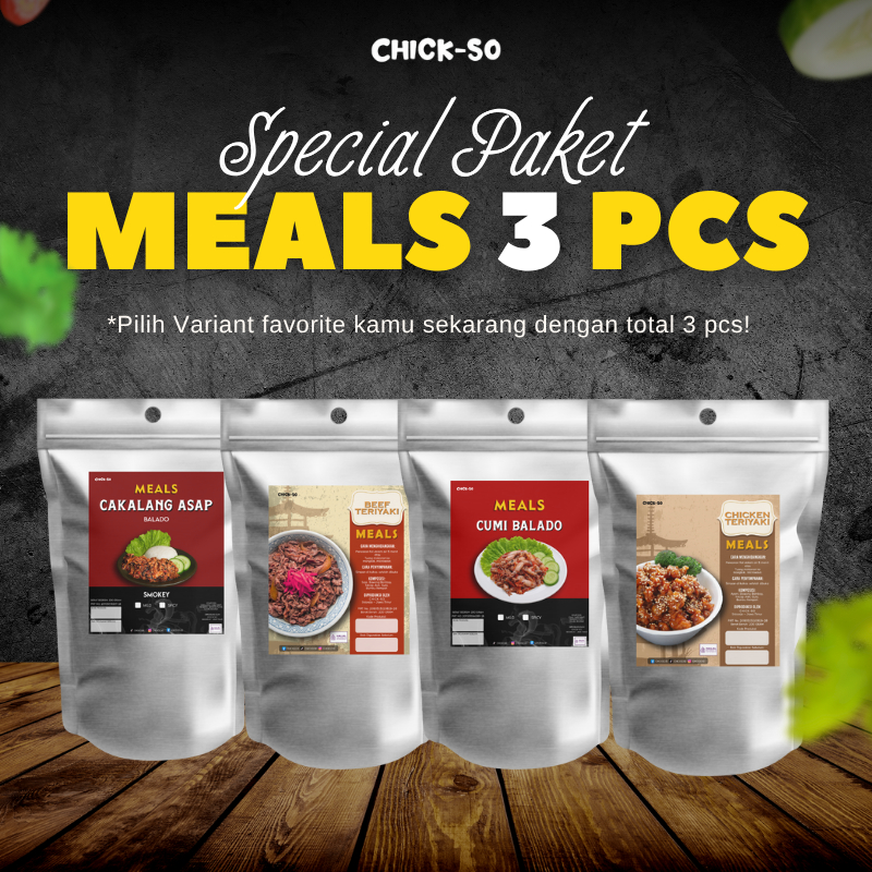 Jual Makanan Siap Saji Instant PAKET 3 MEALS - Chickso Meals Cumi ...