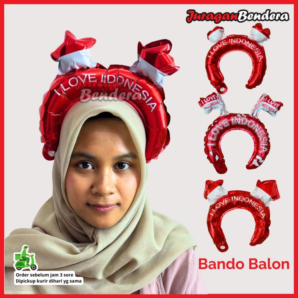 Jual Bando Balon Merah Putih | Aksesori Kemerdekaan HUT RI | Aksesoris ...