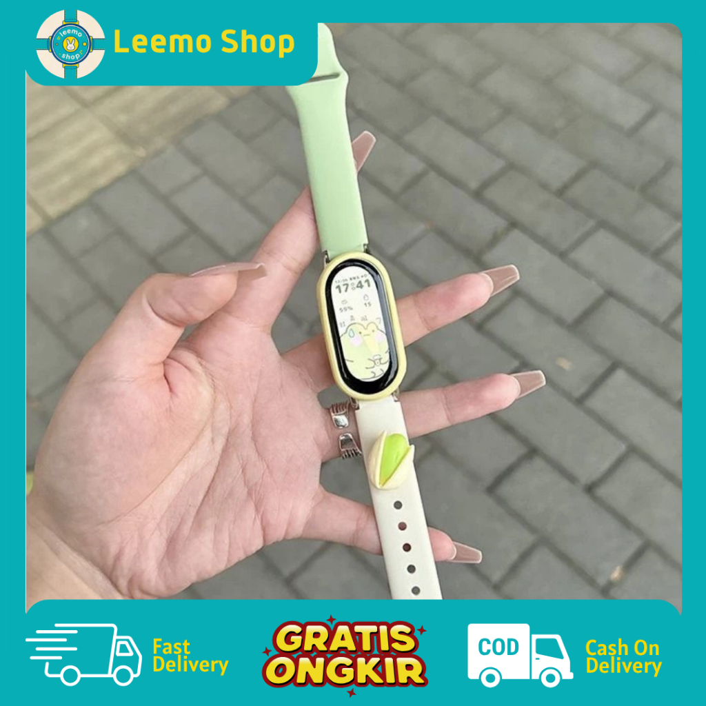 Jual DIY Pistachio Straps Jam Xiaomi Smart Watch 3/4/5/6 8/9/10 Lucu ...