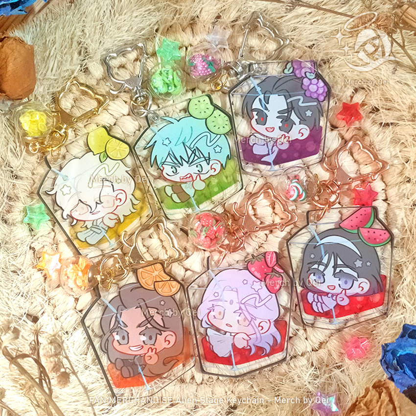 Jual Acrylic Keychain ALNST Alien Stage Fan Merchandise Mizi Sua Ivan ...