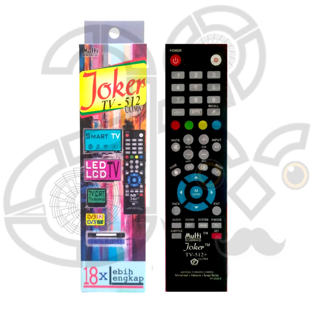 Jual Remote JOKER 18X TV + STB + Digital Receiver | Shopee Indonesia