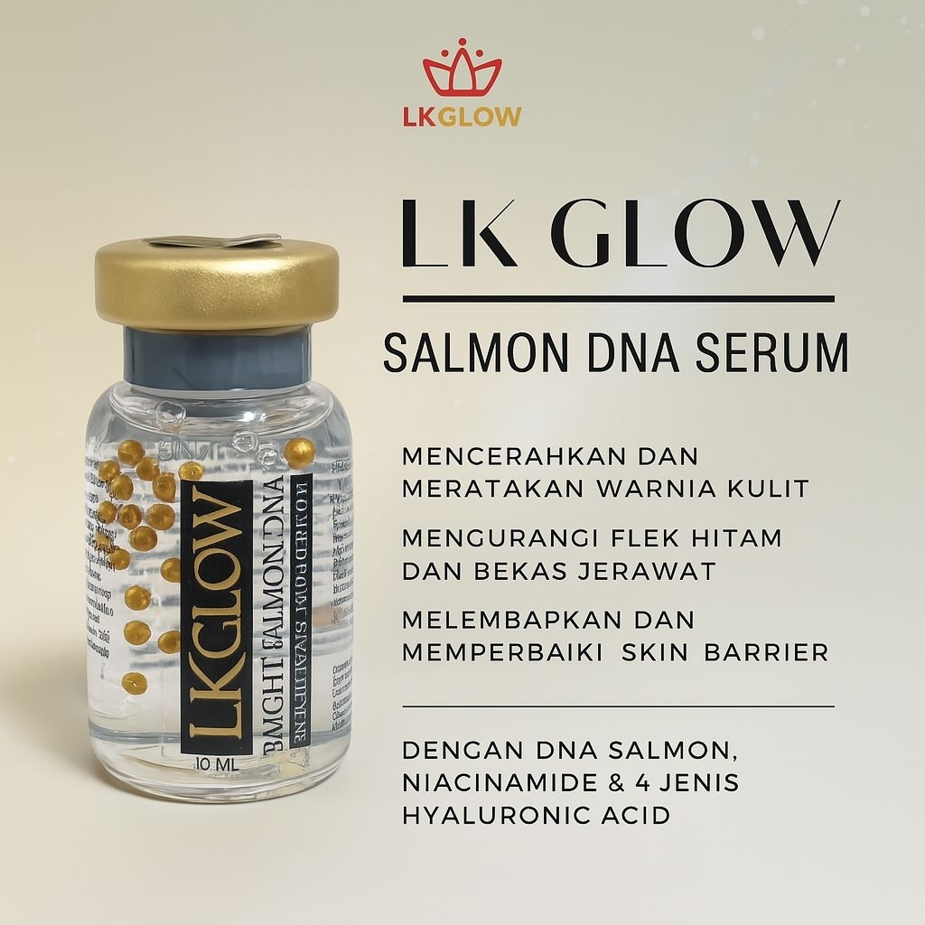 Jual LK GLOW SERUM SKIN BOOSTER SALMON DNA BEAUTY SKIN CARE | Shopee ...