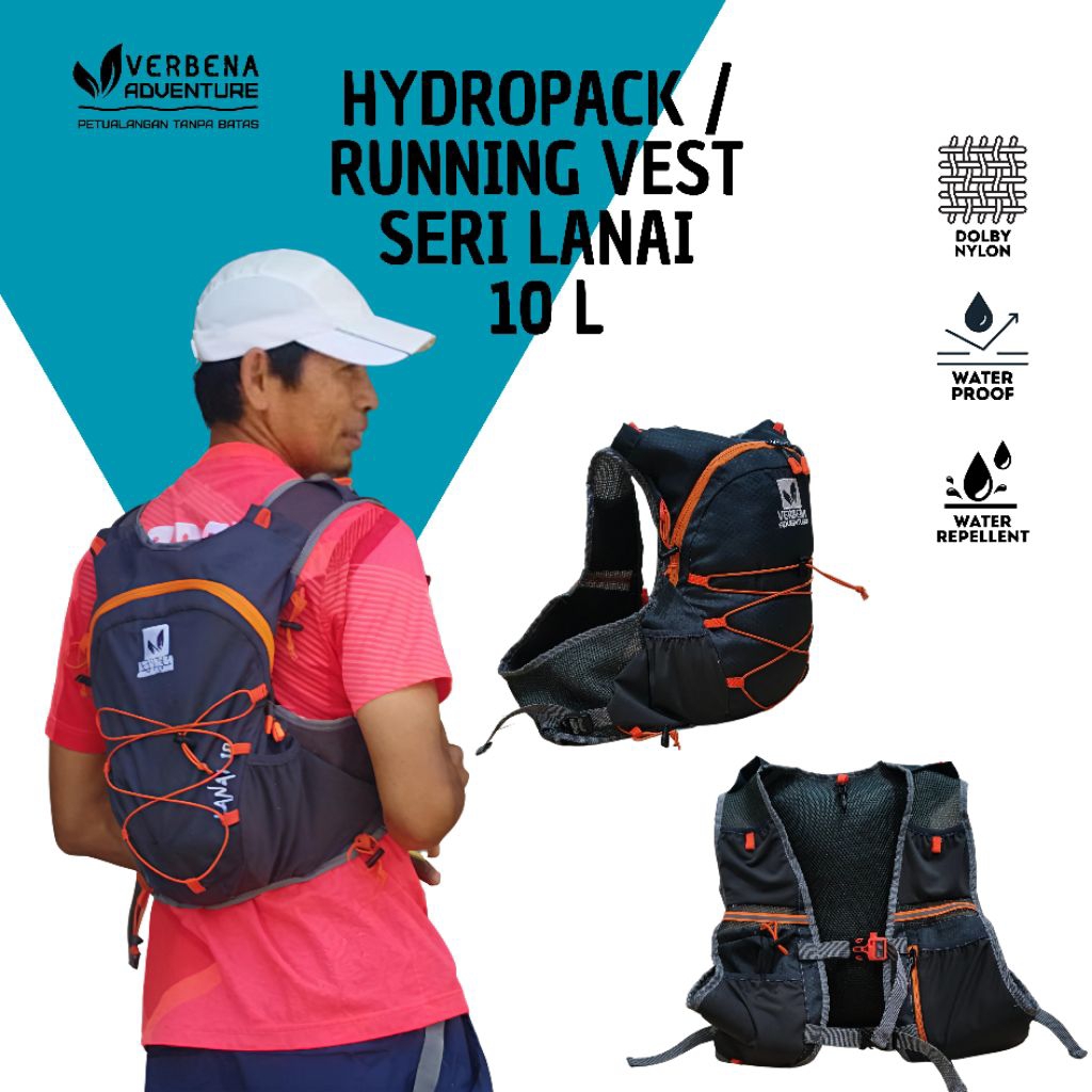 Jual Verbena Adventure ll Tas Hydropack,Tas Running waterproof,10 Liter ...