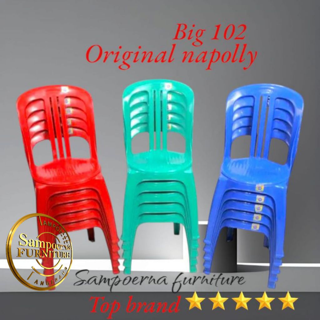 Jual Kursi plastik napoly big 102,Kursi plastik sender napoly, Kursi ...