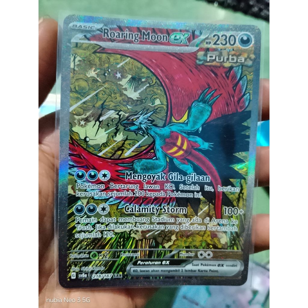 Jual Roaring moon ex sar sv8a - pokemon tcg indonesia | Shopee Indonesia