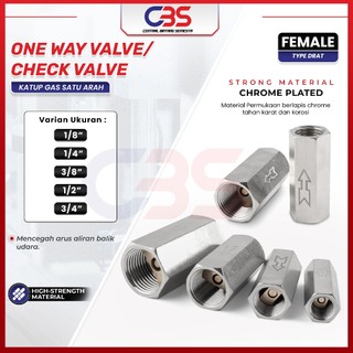 Jual {CBS} Check Valve / One Way Valve / No Return Valve 1/4" 1/2'' 1/8 ...