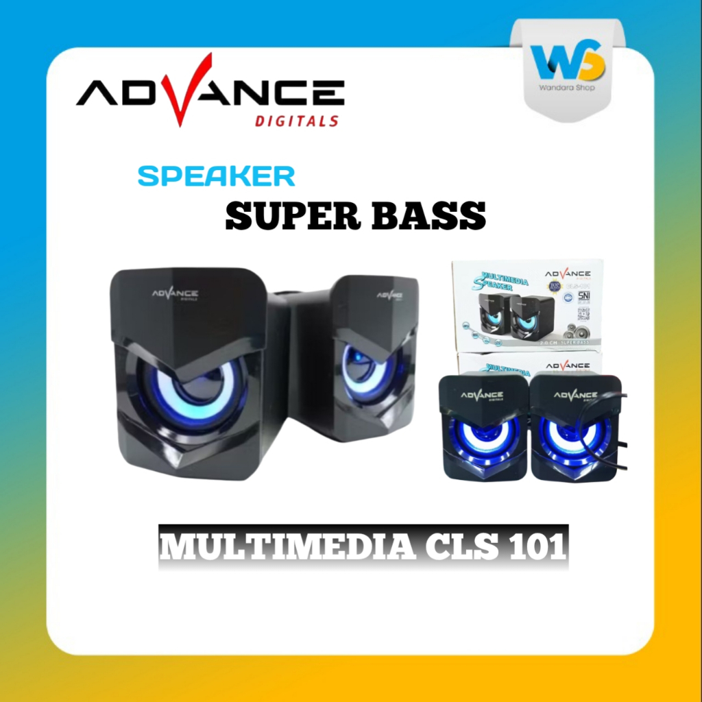Jual Speaker Advance CLS 101 Laptop PC Komputer USB Super Bass | Shopee ...