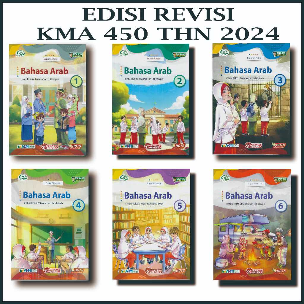 Jual Aqila Buku BAHASA ARAB Kelas 1 2 3 4 5 6 SD/MI Kurikulum Merdeka KMA 450 Penerbit Tiga ...