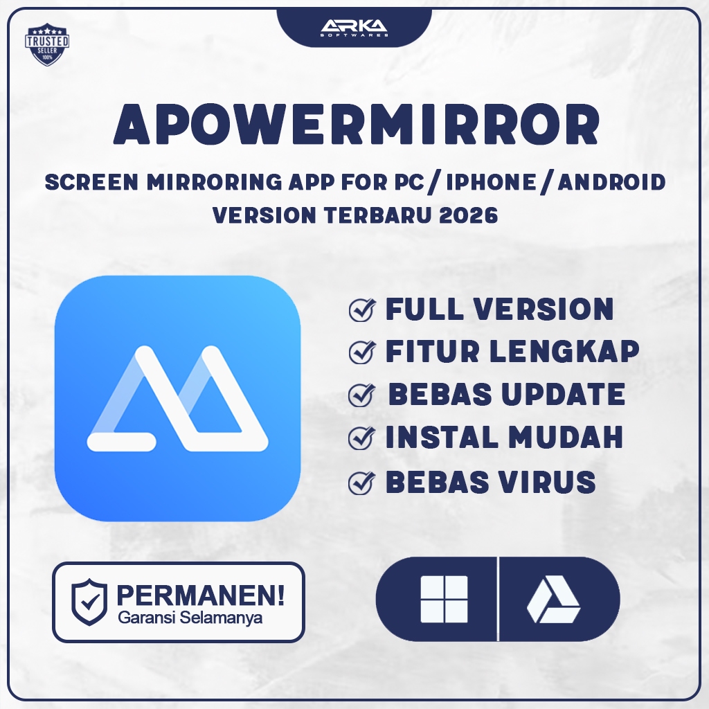Jual Apowersoft ApowerMirror Pro 2026 Full Version Original Lifetime ...