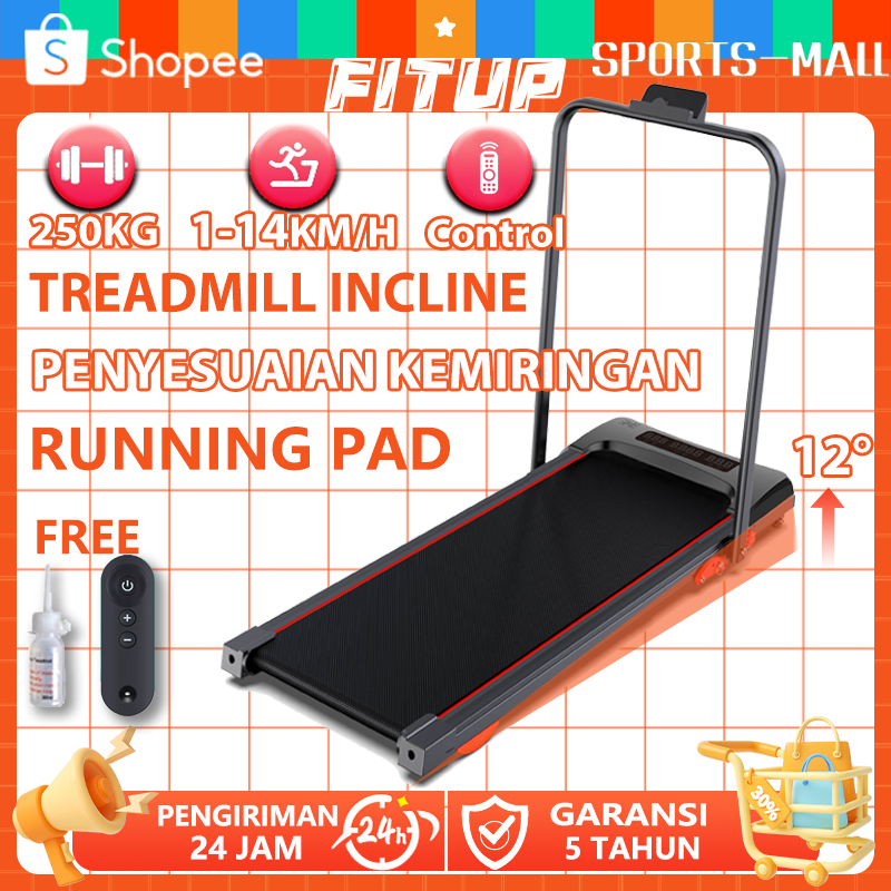 Jual Fitup Treadmill Elektrik Treadmill Low Watt 1-14KM Treadmill ...