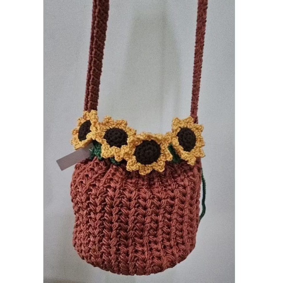 Jual tas rajut handmade limited crochet bag bucket bag sling bag tas ...