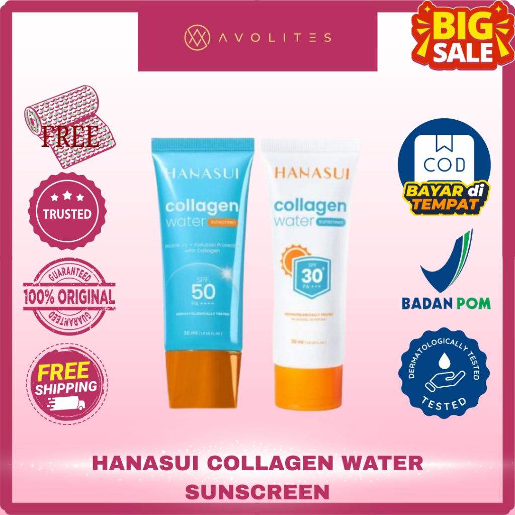 Jual Hanasui Collagen Water Sunscreen SPF30 SPF50 PA++ | Shopee Indonesia