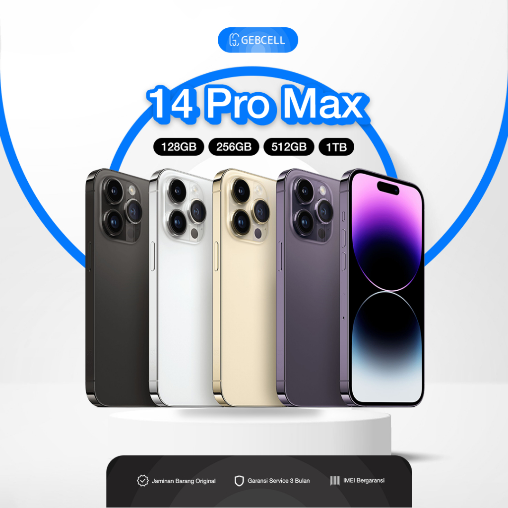 Jual IP 14 PRO MAX SECOND ORIGINAL 128GB 256GB 512GB NO MINUUS MULUSS ...