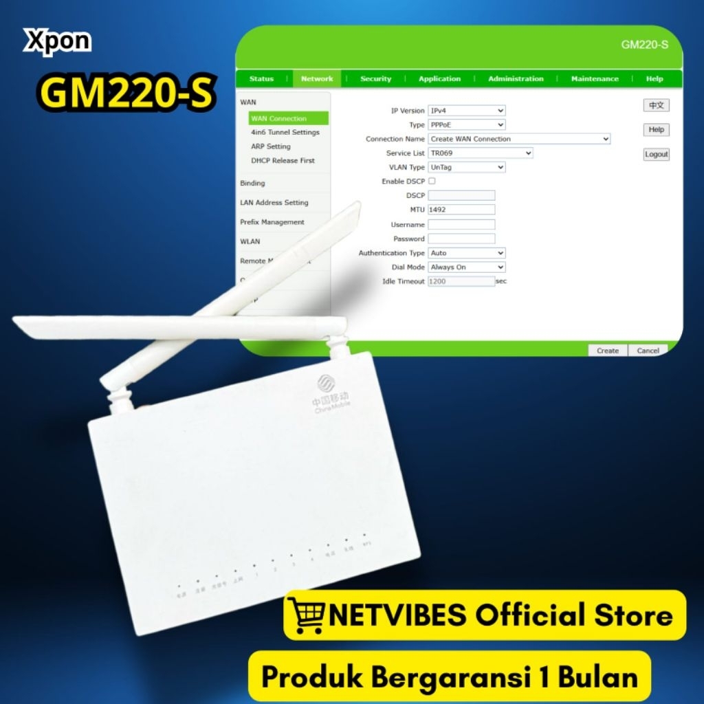 Jual GM 220-S ONT XPON Ada Versi 2 dan Versi 9 Bisa Epon dan Gpon Tanpa ...
