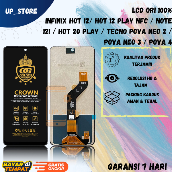 Jual LCD INFINIX HOT 12 / X6817 / HOT 12 PLAY NFC / X6816D / NOTE 12i ...