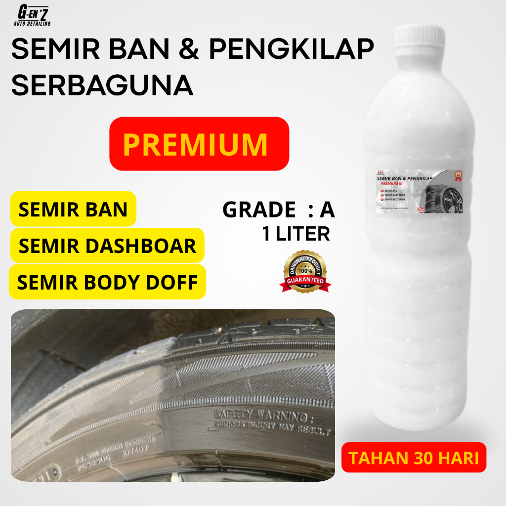 Jual SEMIR BAN 1liter G-ENZ AUTODETAILING pengkilap ban motor dan mobil ...