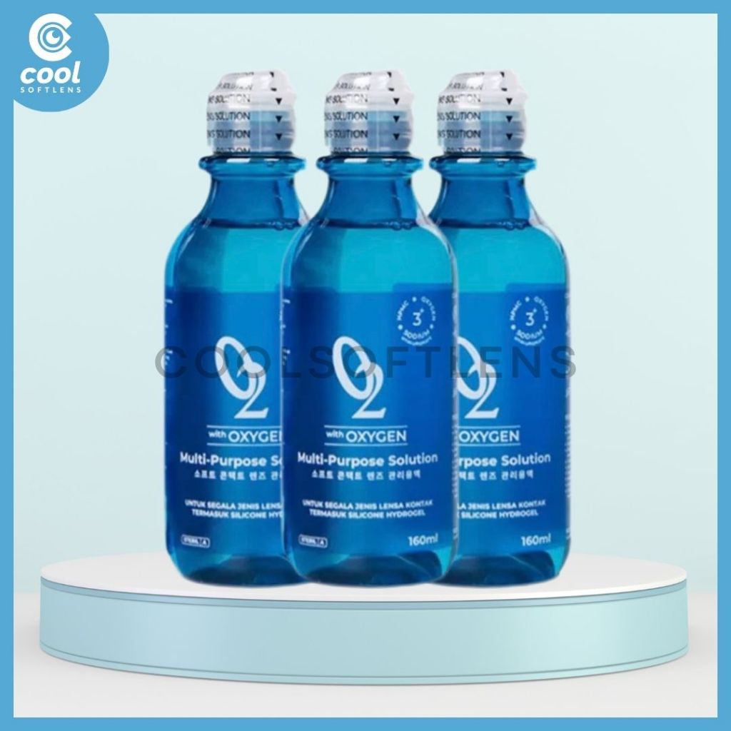Jual (GROSIR 21.250) Air Softlens O2 OXYGEN 80ml & 160ml / Cairan ...