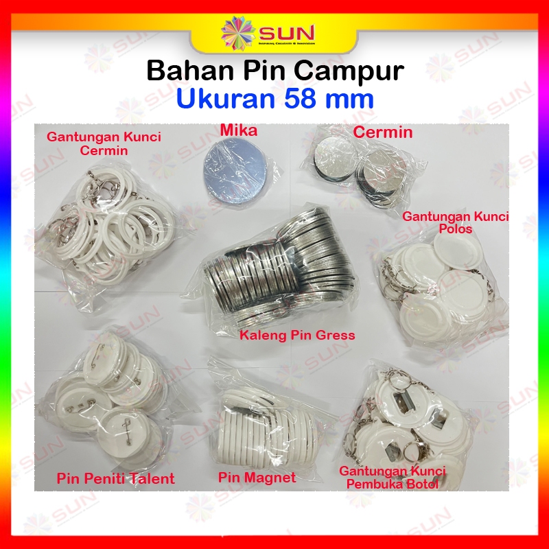 Jual Bahan Pin 58 mm Talent - Pin Peniti, Pin Gantungan Kunci, Pin ...