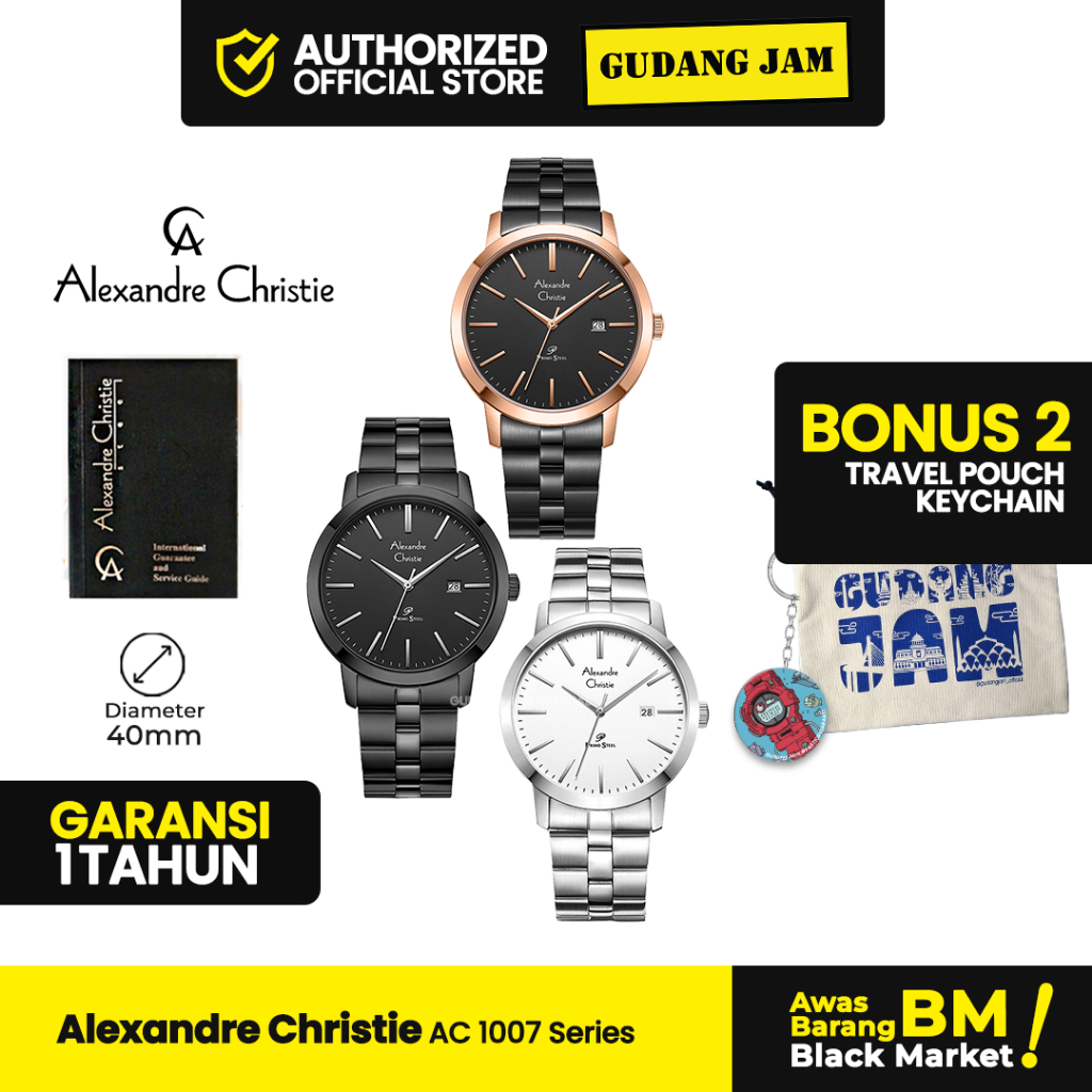 Jual Alexandre Christie Pria AC 1007 MDB AC 1007 AC1007MDB Stainless ...