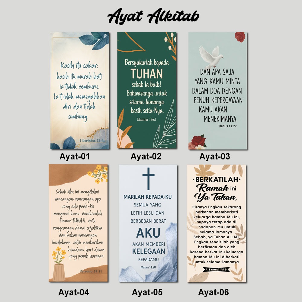Jual Hiasan dinding minimalis | Ayat emas alkitab - Ayat Alkitab ...