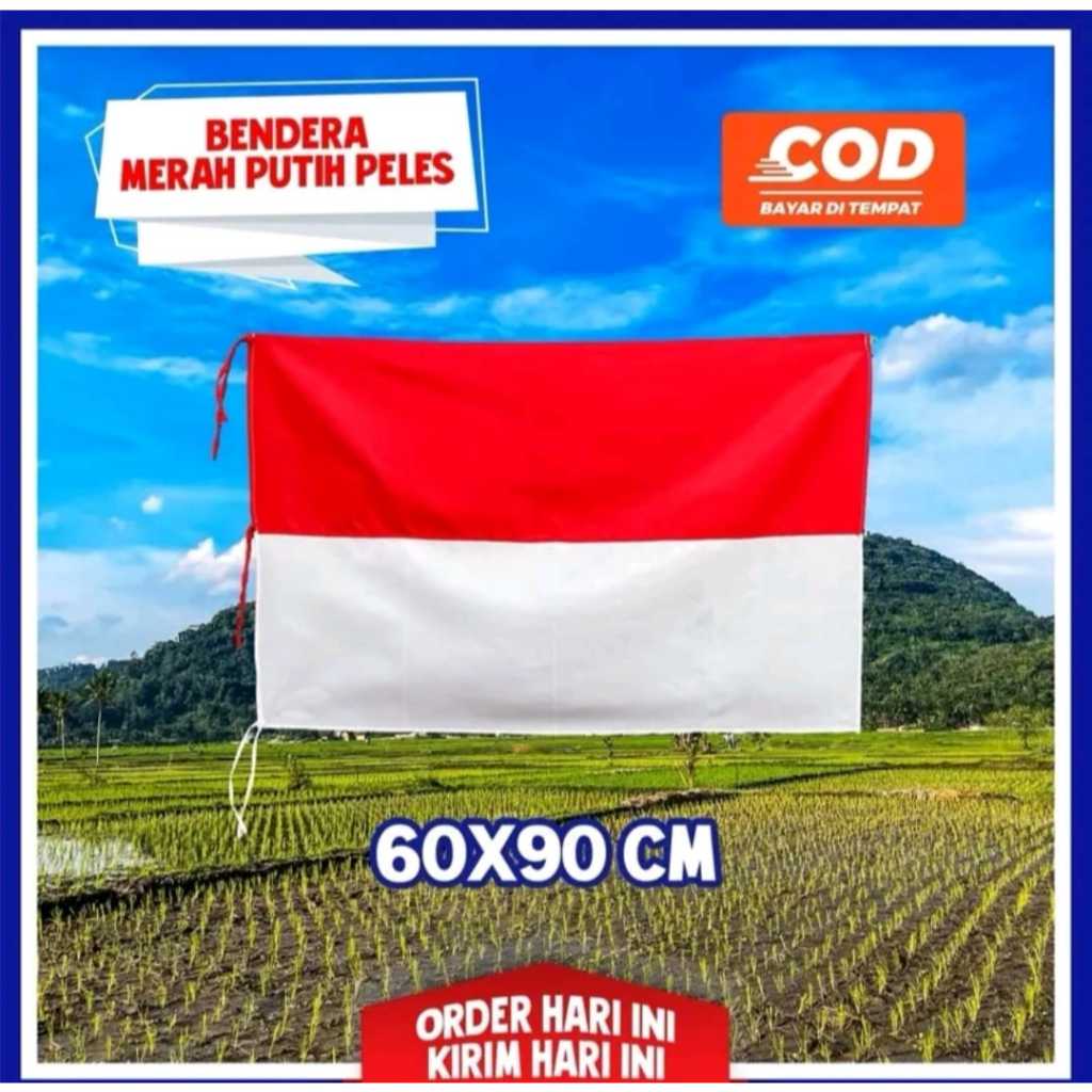 Jual BENDERA MERAH PUTIH BAHAN KAIN SATIN POLYESTER HARGA TERMURAH SE ...