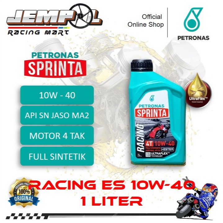 Jual Oli Petronas Sprinta Racing ES Full Sintetik with Ester 1L 10W ...