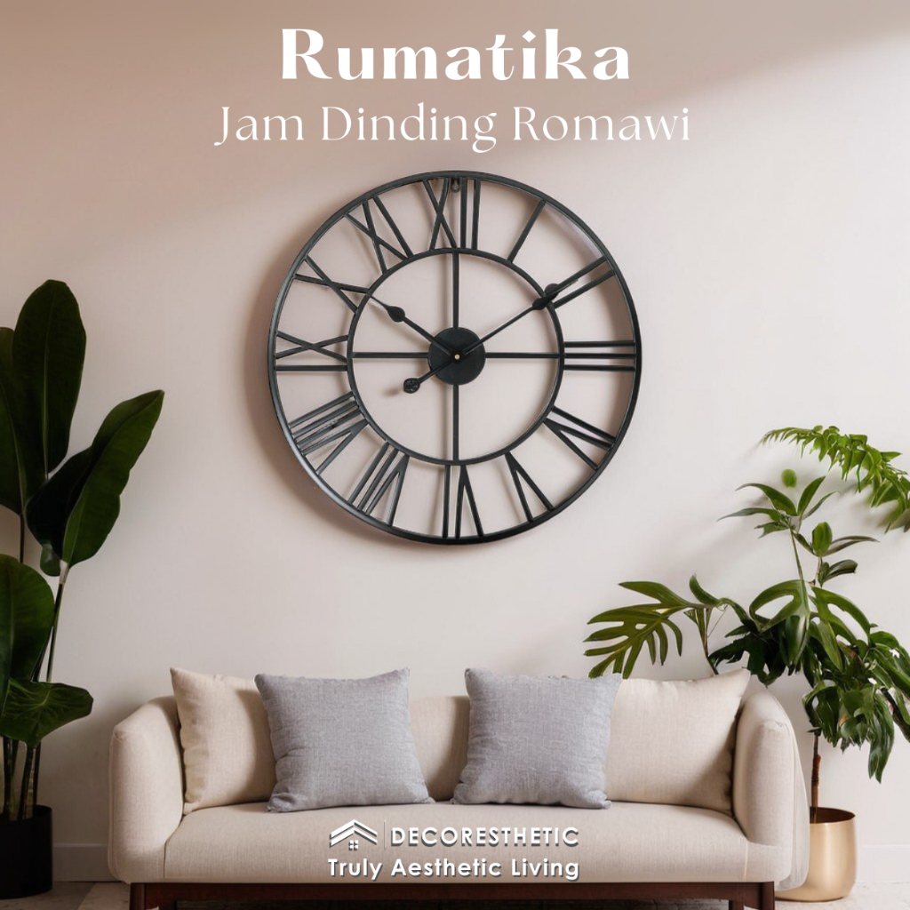Jual Decoresthetic Jam Dinding Analog Besar Jumbo Modern Minimalis Jam ...