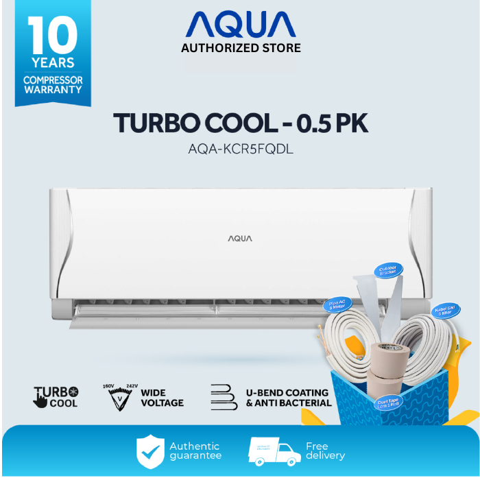 Jual AQUA Elektronik AQA-KCR5FQDL AC 0.5 PK Standard 360W- Powerful Cooling - Triple Airflow ...