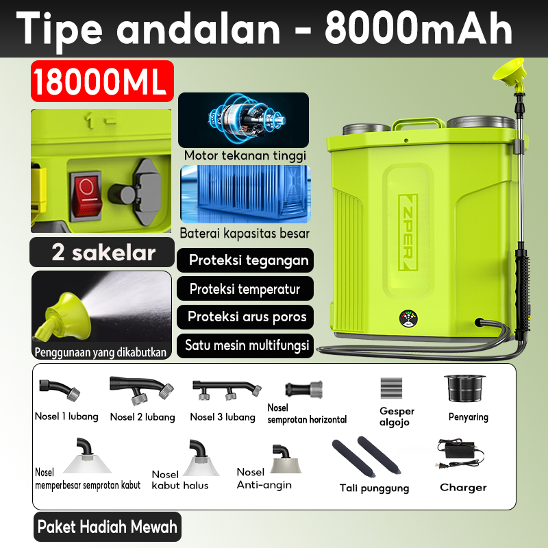 Jual [ZPER]Alat Semprot Tangki Sprayer Manual 18 Liter Alat Semprotan ...