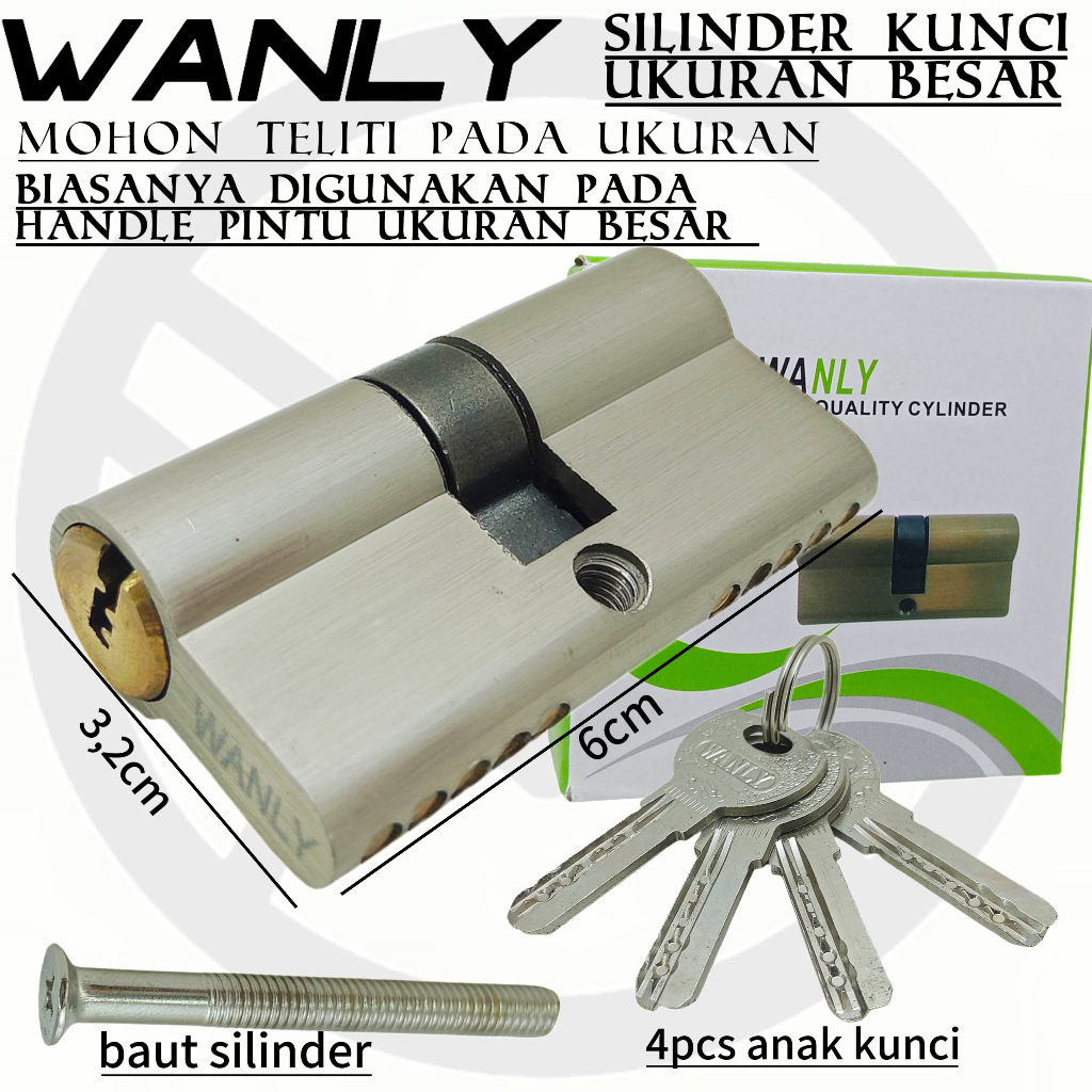 Jual silinder wanly, silinder kunci ukuran besar | Shopee Indonesia