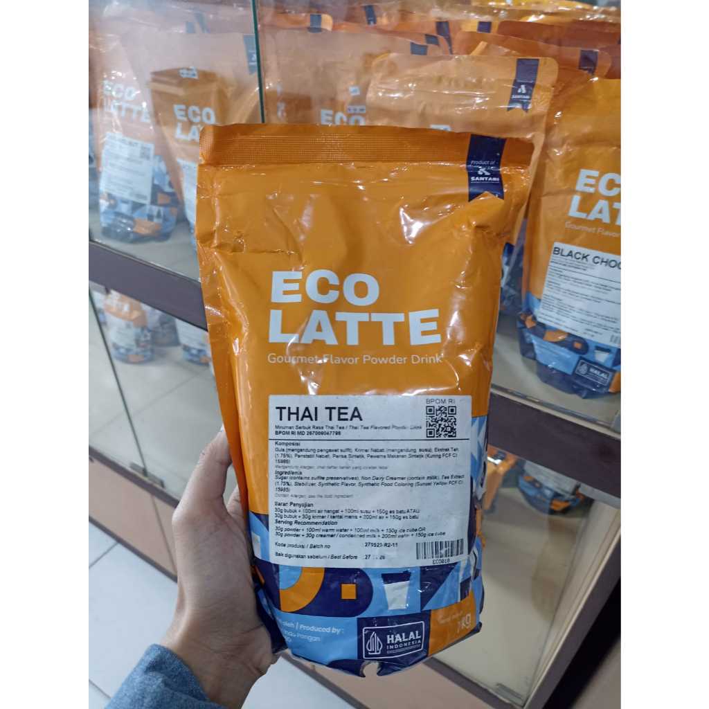 Jual ECO LATTE 1KG THAI TEA PREMIUM POWDER DRINK MINUMAN ENAK HALAL ...