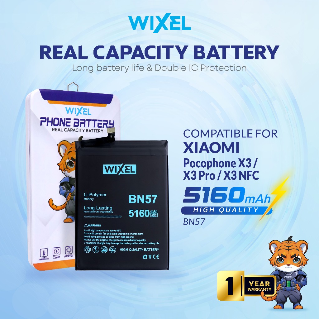 Jual WIXEL Baterai XiaoMi Pocophone Poco X3 Pro X3 NFC BN57 Batre ...