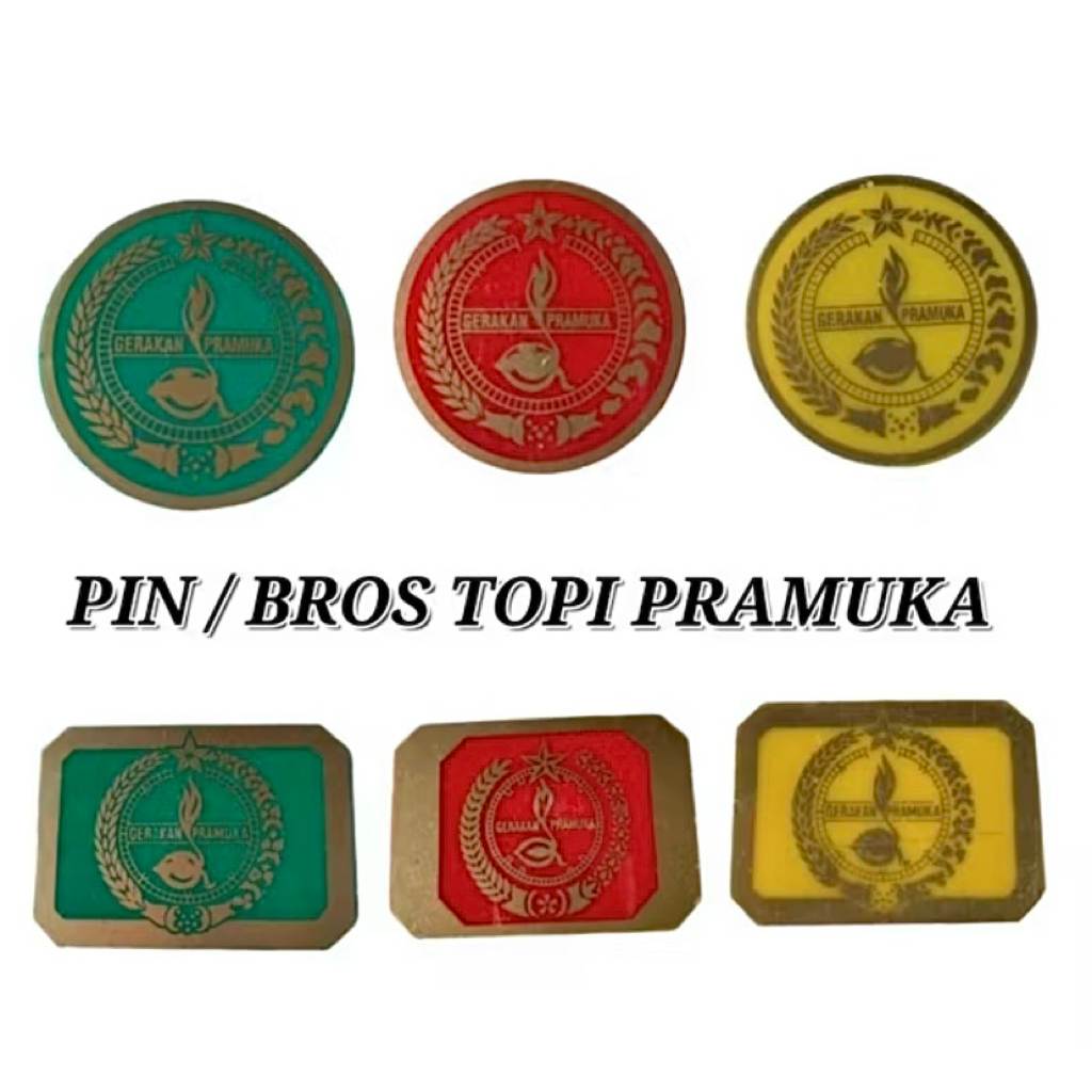 Jual Tanda Topi Pramuka/Tatop Pramuka Siaga Penegak Penggalang /PIN Topi Pramuka / Bros Topi ...