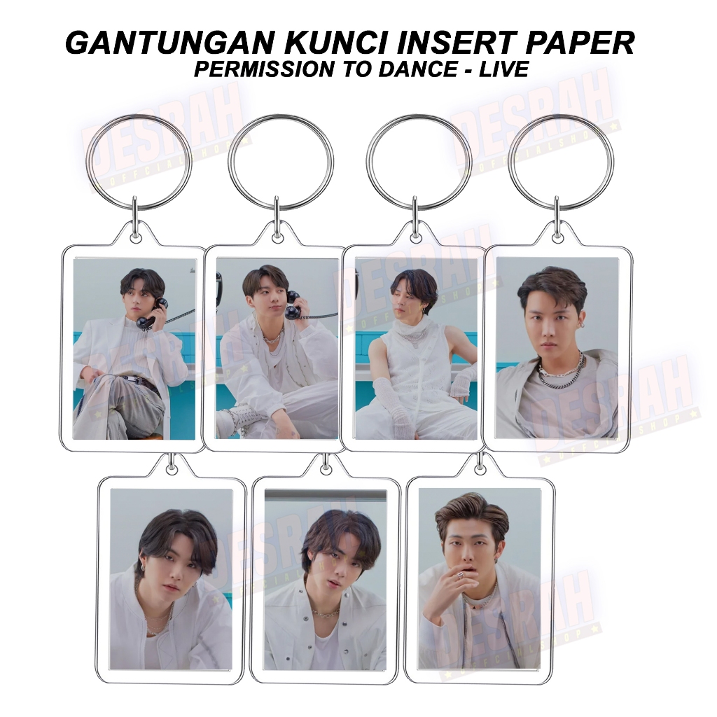 Jual Ganci insert paper Kpop BANGTAN permission to dance - LIVE concept ...