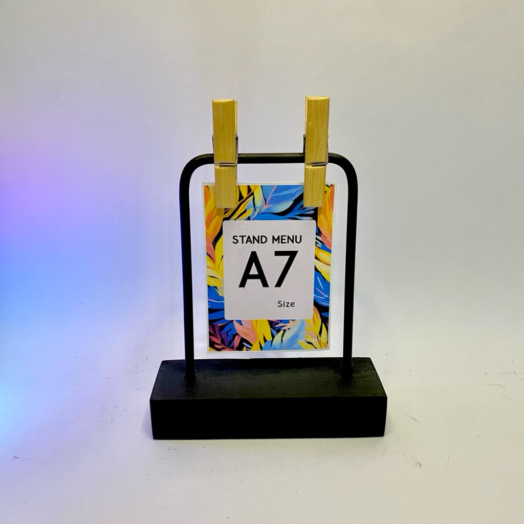 Jual STAND HOLDER MENU A7 BLACK EDITION PORTRAIT INDUSTRIAL KALENDER ...