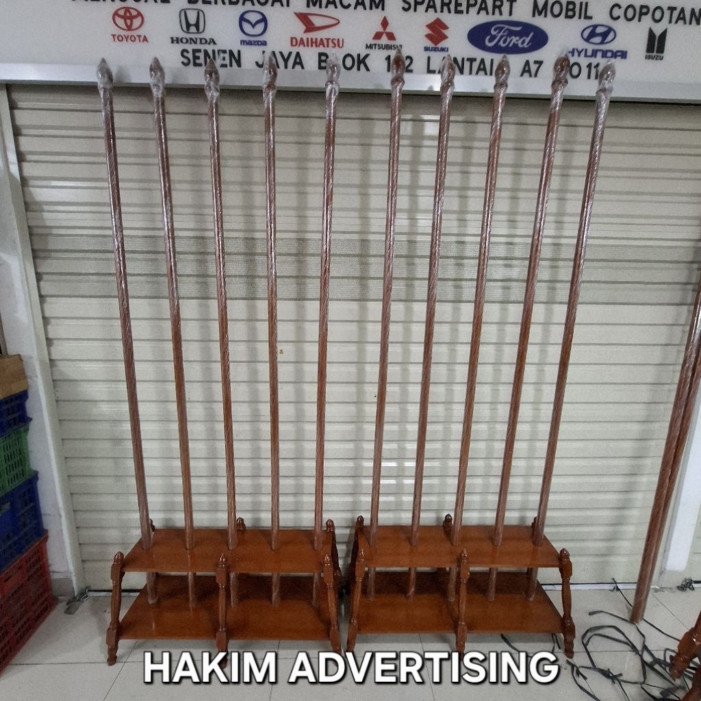 Jual Tiang pataka bendera ruangan satu set tiang dan tatakan lobang5 ...