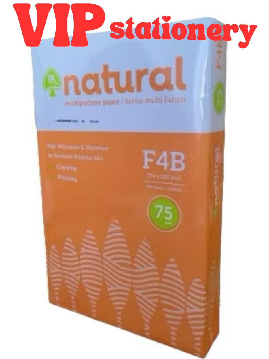 Jual Kertas Natural F4 / 1 rim = 500 lembar Kertas HVS Natural F4 ...